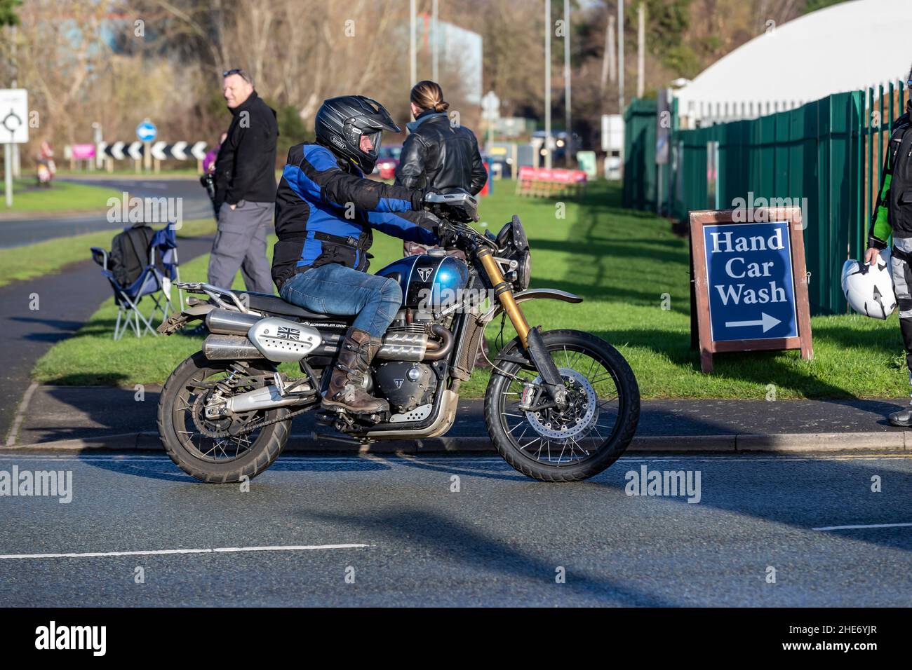 Northampton, UK. 9th January 2022. Chilly Willy Charity Motorcycle Ride ...