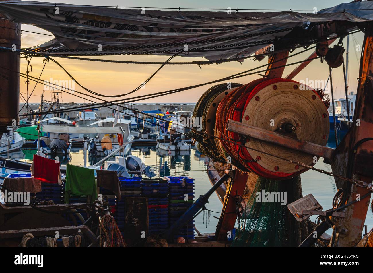 Fishing nets at the port of Jaffa. Tel Aviv, Israel Stock Photo - Alamy