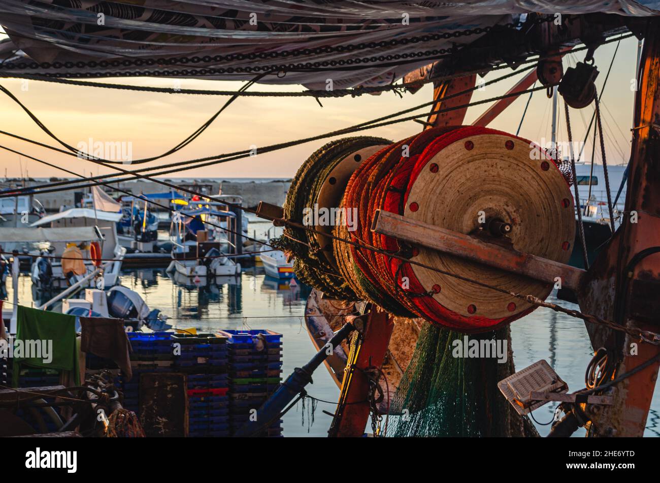 Fishing nets at the port of Jaffa. Tel Aviv, Israel Stock Photo - Alamy