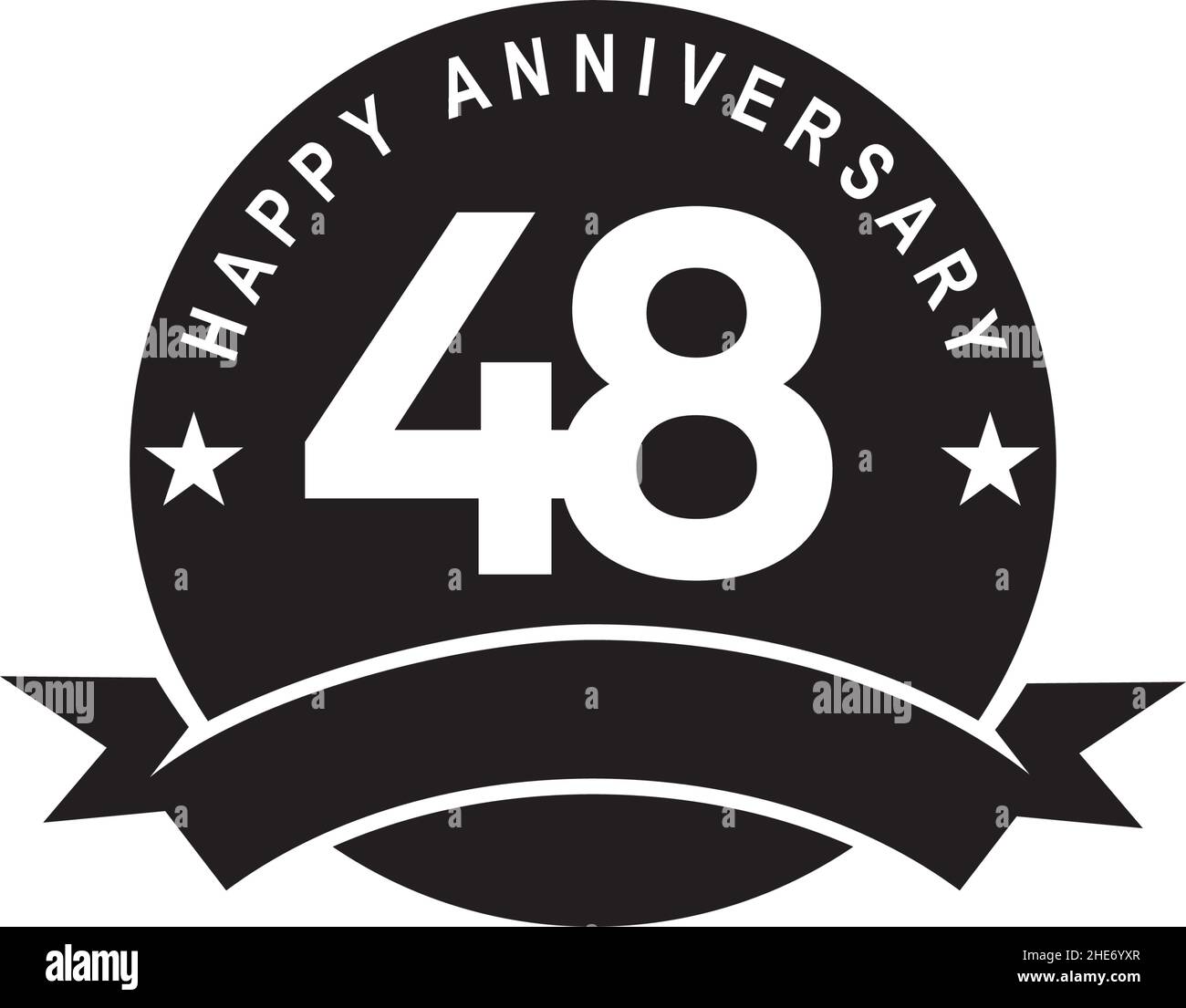 48th anniversary celebration Stock Vector Images - Alamy