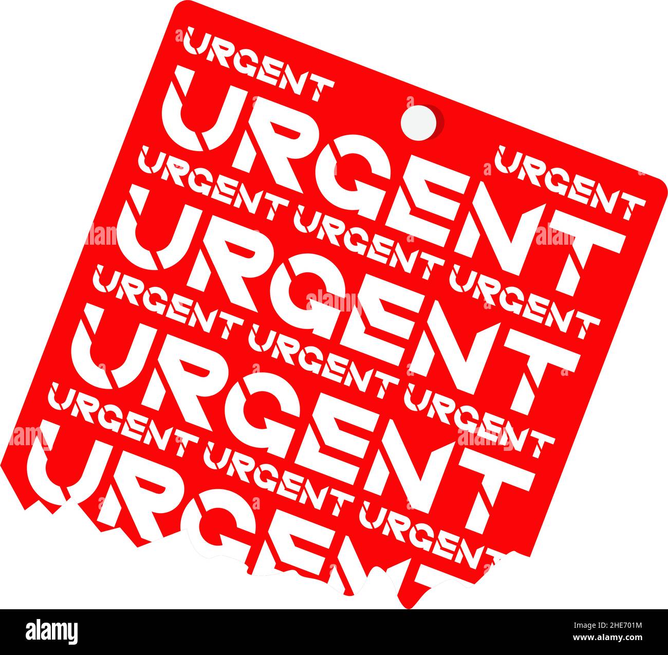 Urgent text word design vector template Stock Vector Image & Art - Alamy