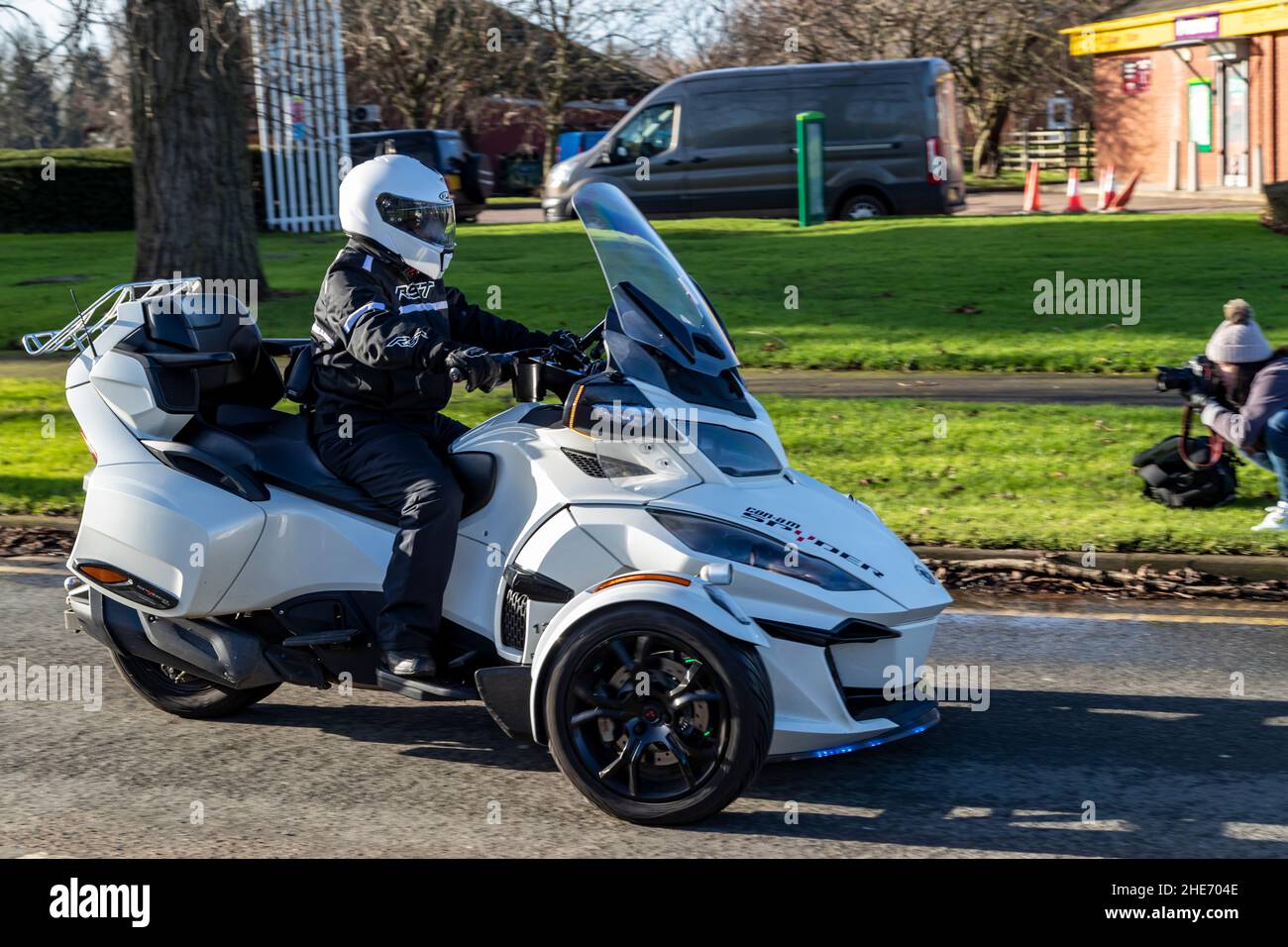 Northampton, UK. 9th January 2022. Chilly Willy Charity Motorcycle Ride ...