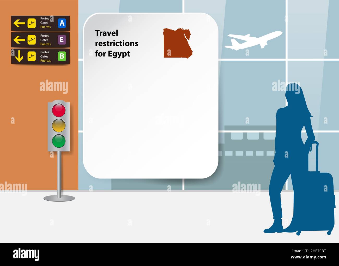 Egypt traffic lights Stock Vector Images - Alamy