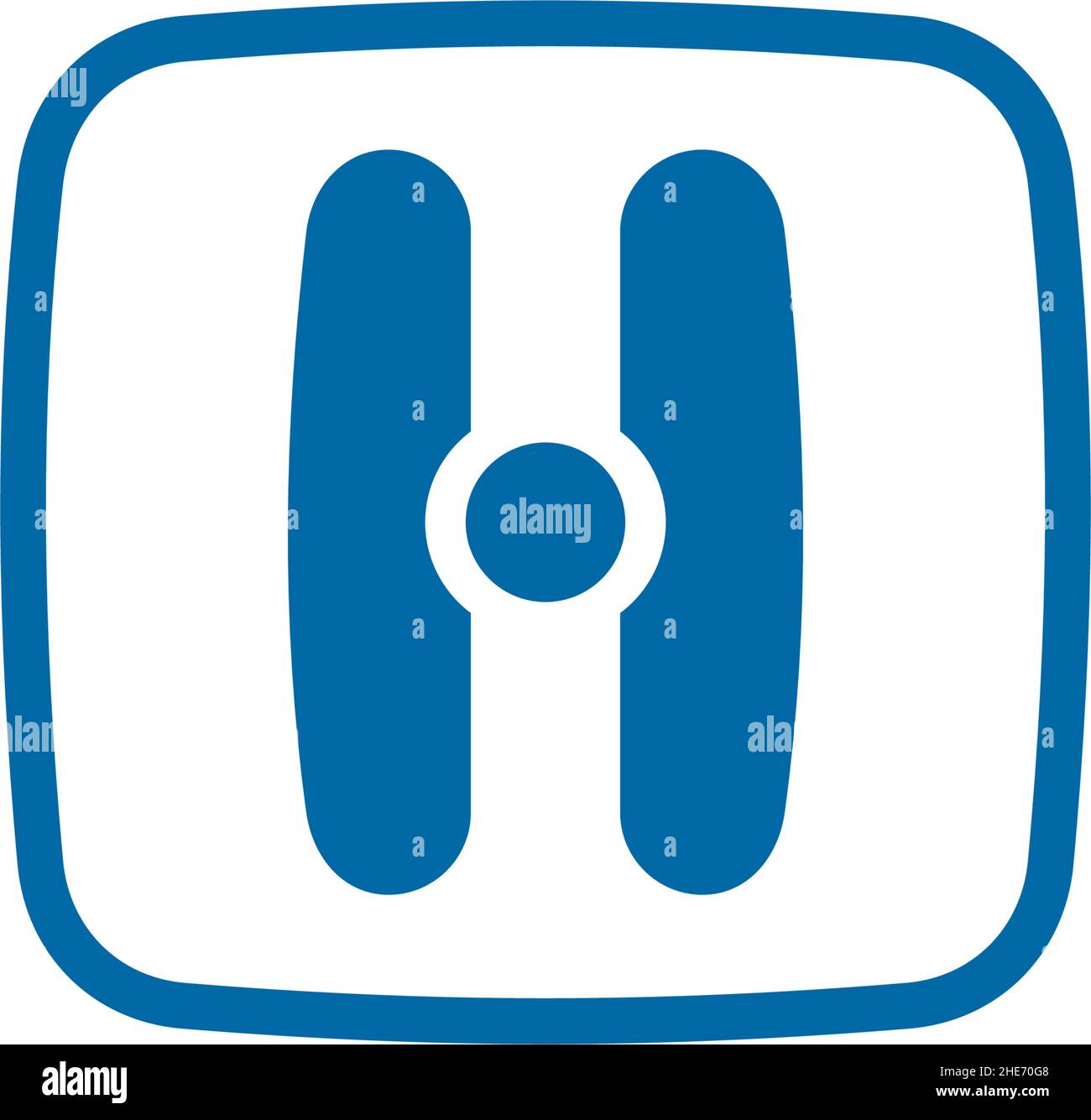 H letter initial app vector logo design Stock Vector Image & Art - Alamy