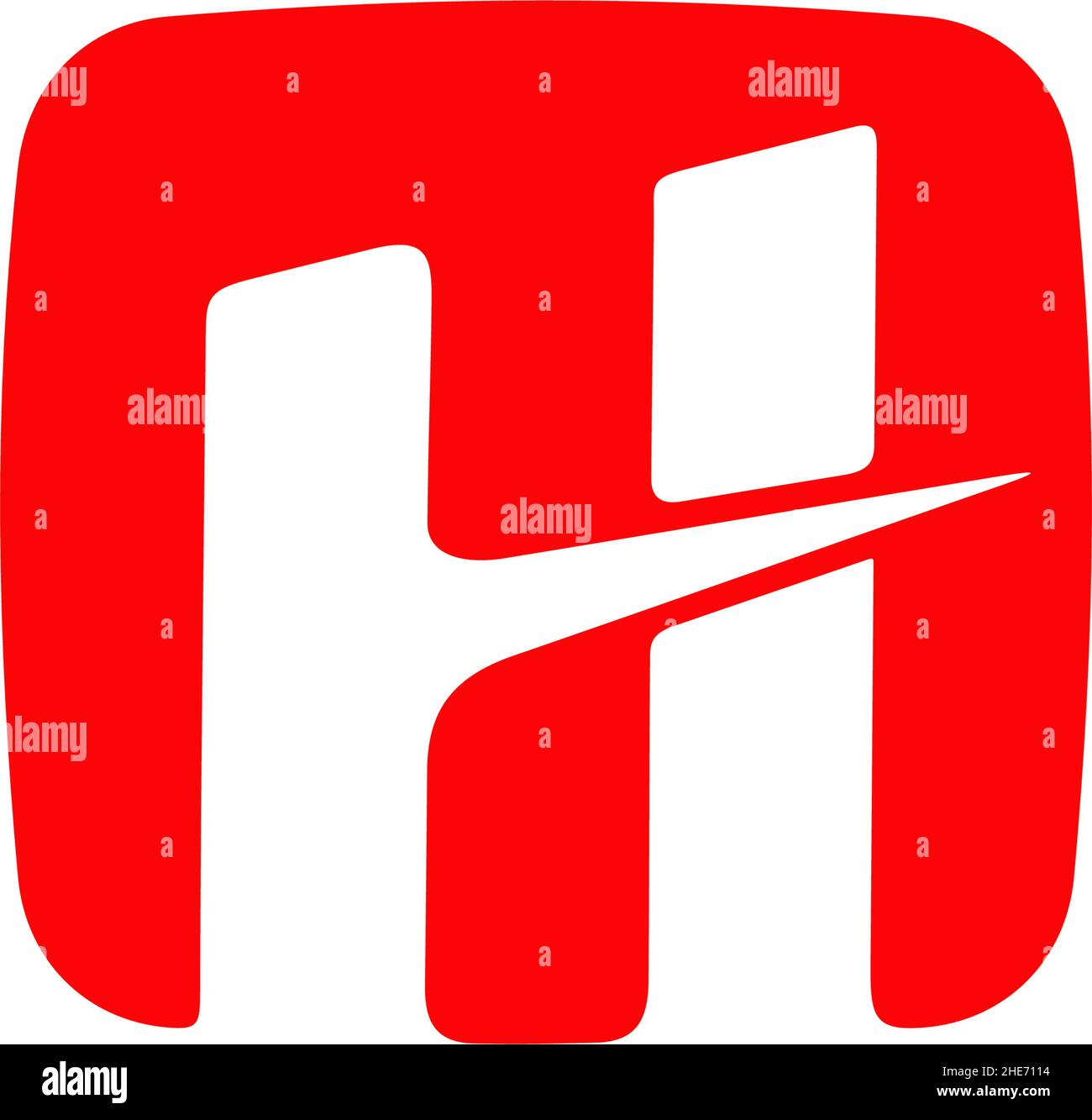 H letter initial app vector logo design Stock Vector Image & Art - Alamy