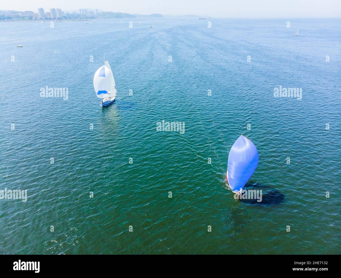 Shot from above speed boat hi-res stock photography and images - Alamy