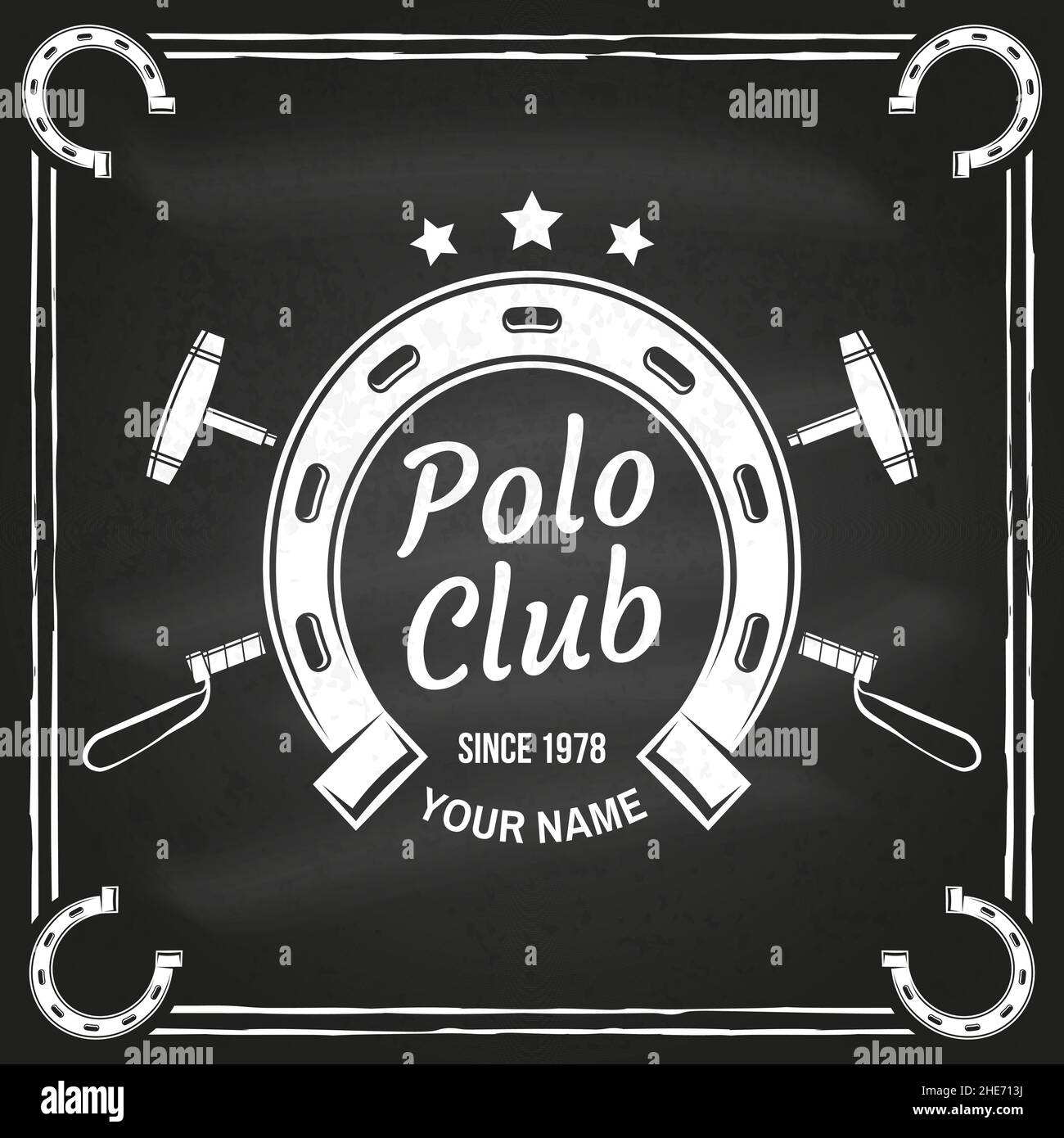 Vintage polo player Stock Vector Images - Alamy