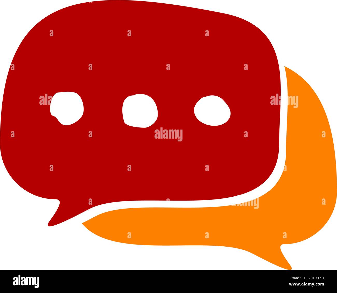 Bubble chat speak conversation app vector logo design Stock Vector ...