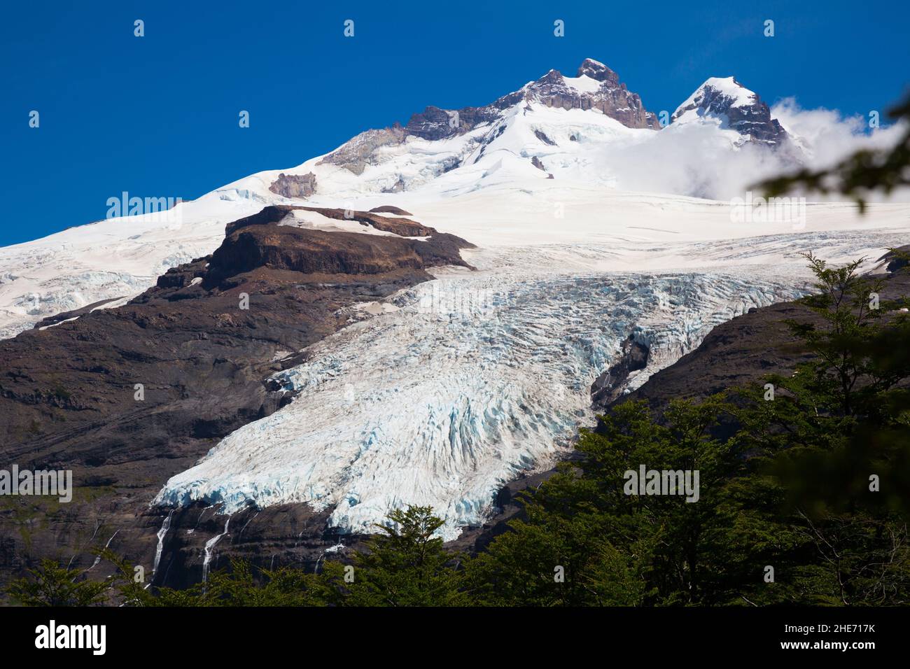Tronador volcano and glaciers Stock Photo - Alamy