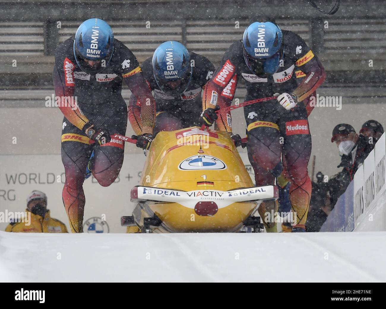 Winterberg, Germany. 09th Jan, 2022. Bobsleigh: World Cup, four-man ...