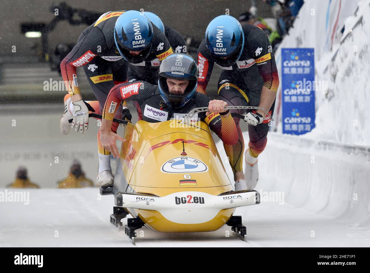 Winterberg, Germany. 09th Jan, 2022. Bobsleigh: World Cup, four-man ...