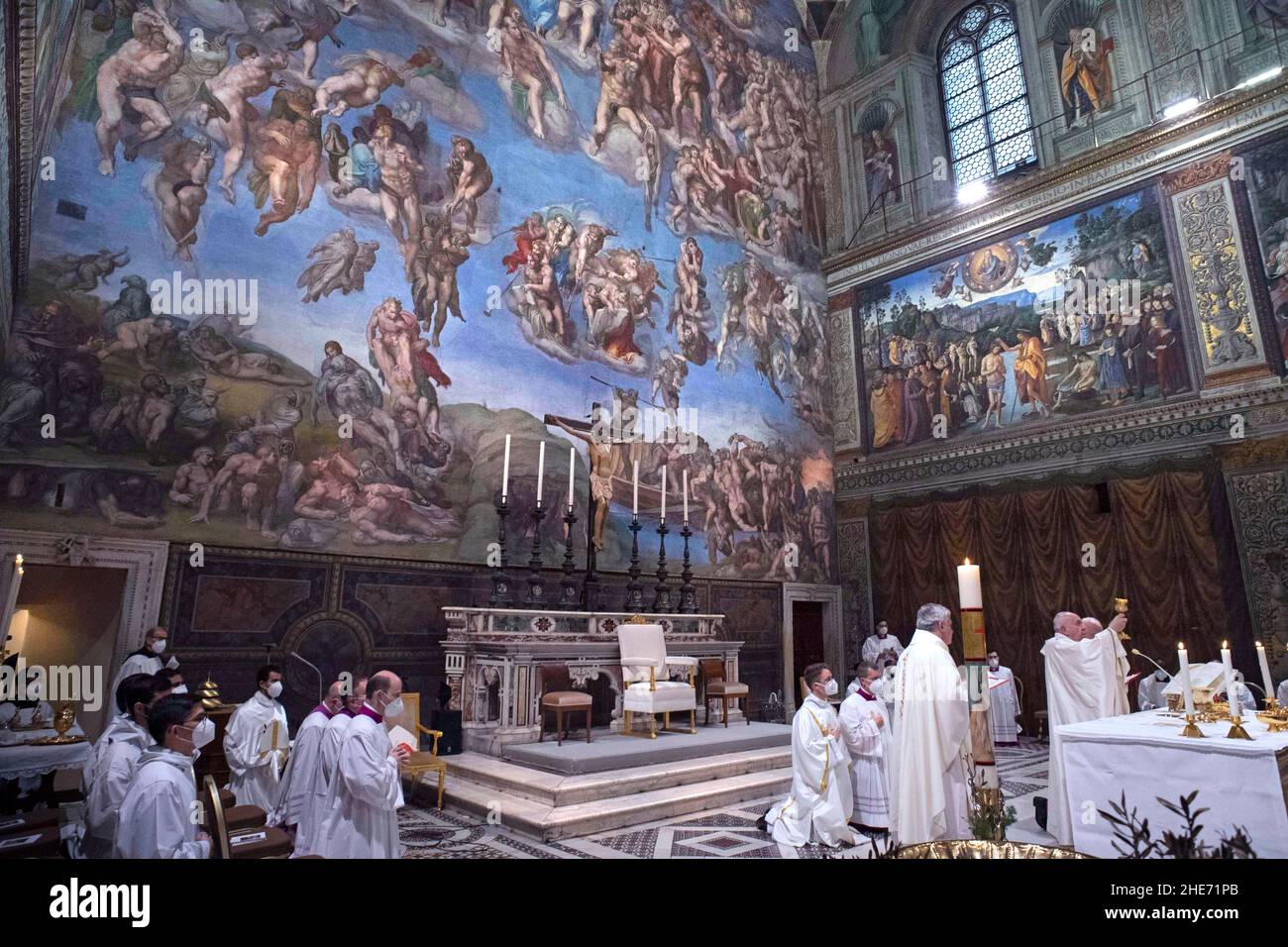 Vatican City, . 09th Jan, 2022. Pope Francis Sixteen babies are to ...