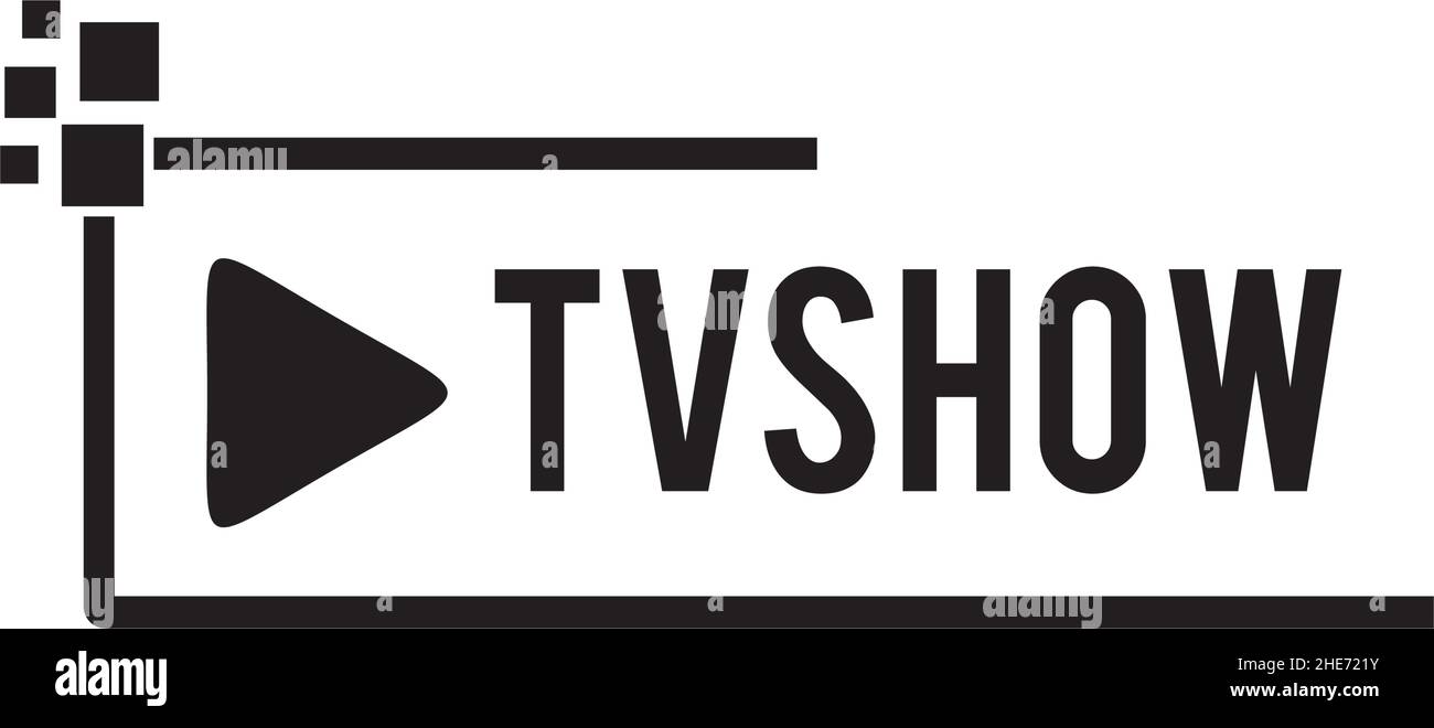 TV channel program vector logo design Stock Vector Image & Art - Alamy
