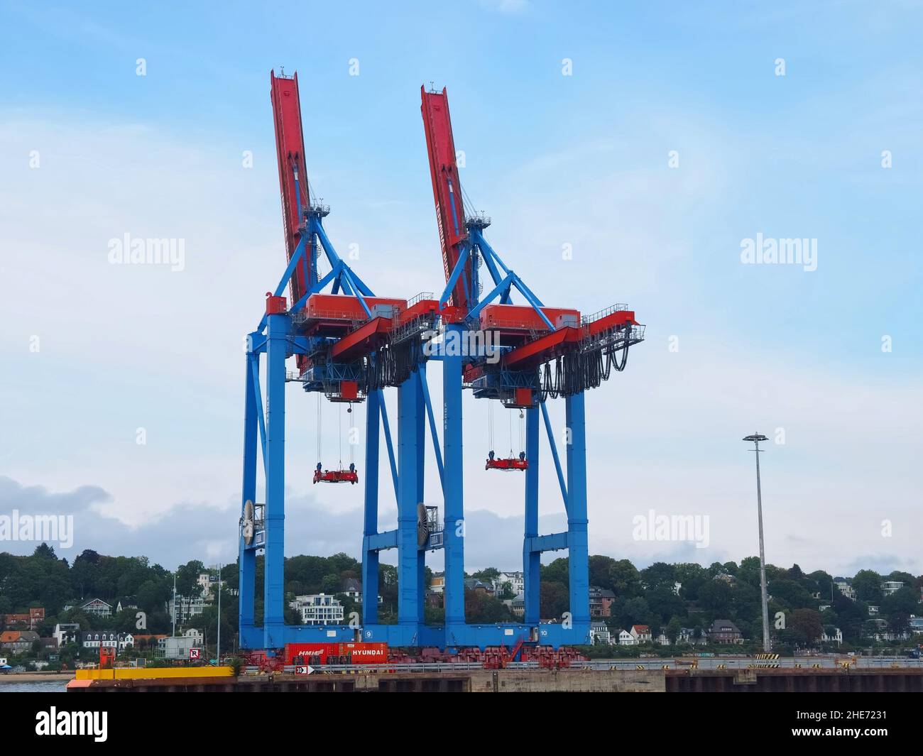 Cargo industry and container shipping at the Famous port of Hamburg ...