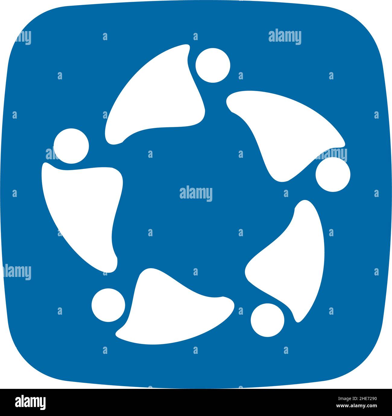 remote meeting conference app vector logo design Stock Vector Image ...