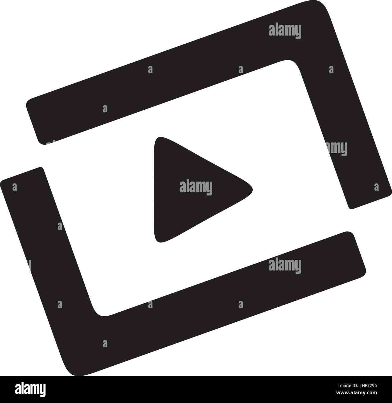 Movie or film production industry vector logo design with black reel icon Stock Vector Image ...