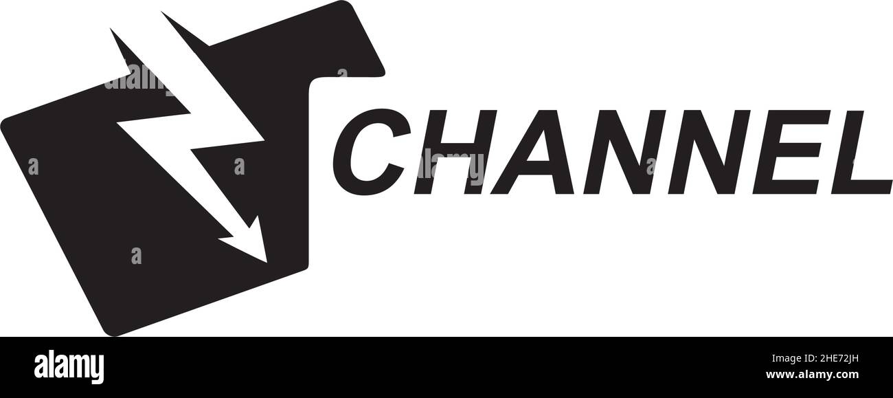 TV channel program vector logo design Stock Vector Image & Art - Alamy