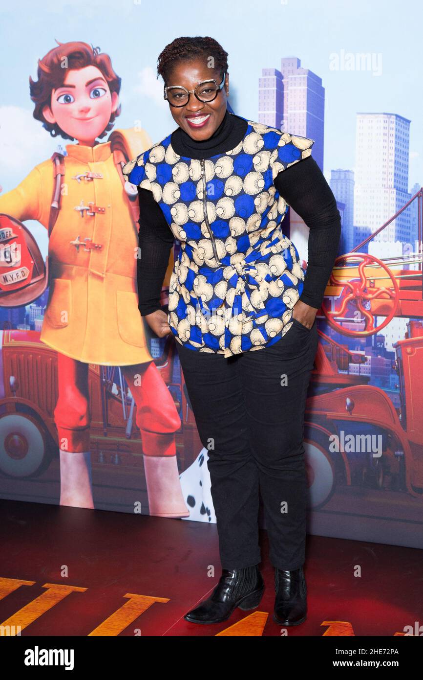 Claudia Tagbo attends 'Vaillante' Paris film premiere at Le Grand Rex ...