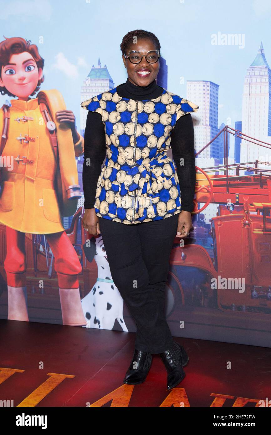 Claudia Tagbo attends 'Vaillante' Paris film premiere at Le Grand Rex ...