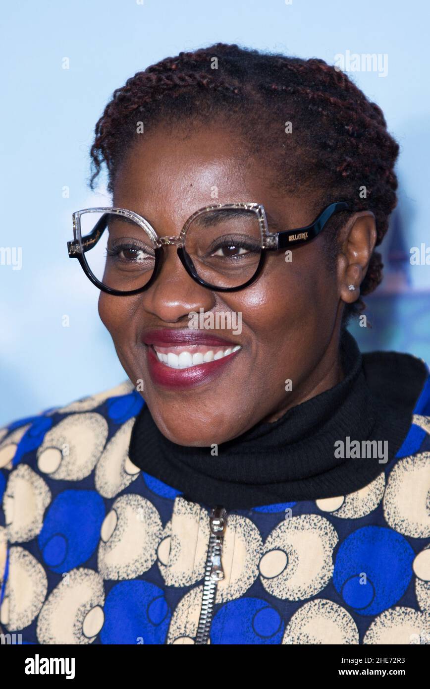 Claudia Tagbo attends 'Vaillante' Paris film premiere at Le Grand Rex ...