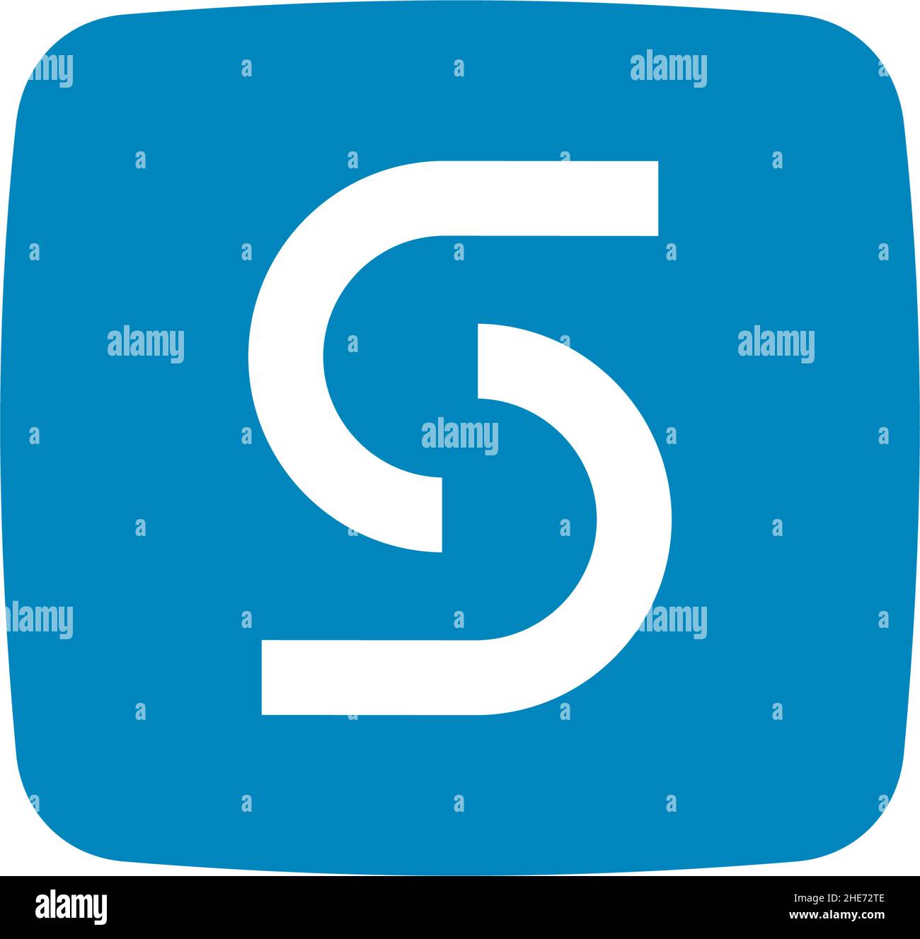 S letter application technology vector logo design Stock Vector Image ...