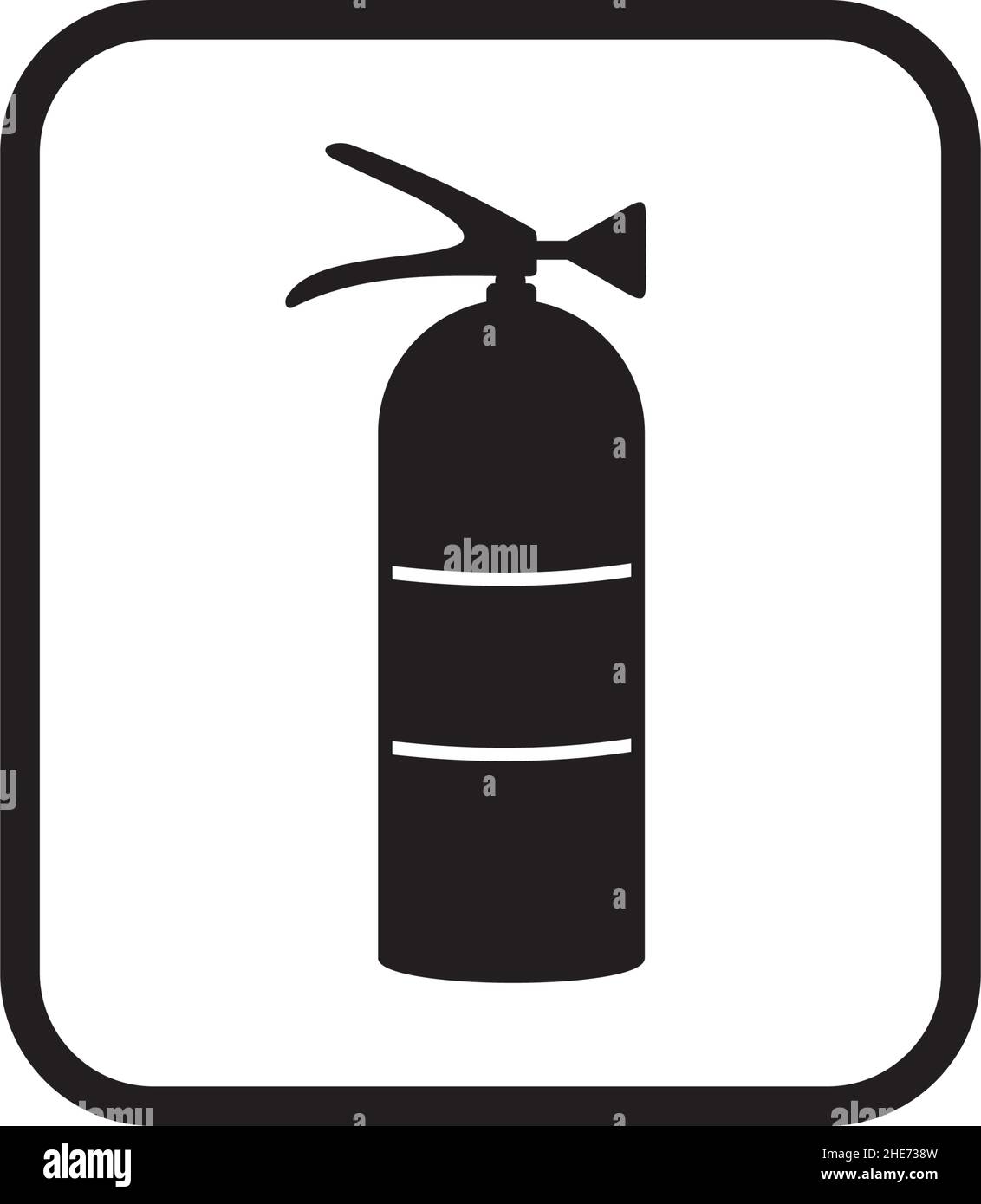 Fire extinguisher icon vector logo design Stock Vector Image & Art - Alamy