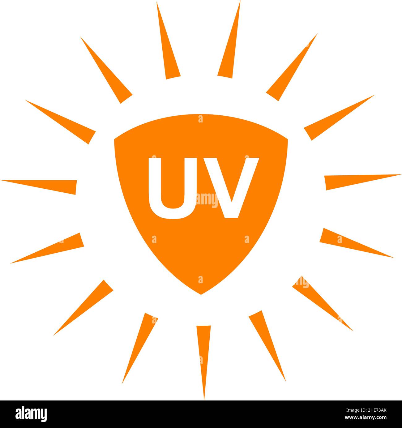 Ultra Violet or UV protection vector logo symbol design Stock Vector ...