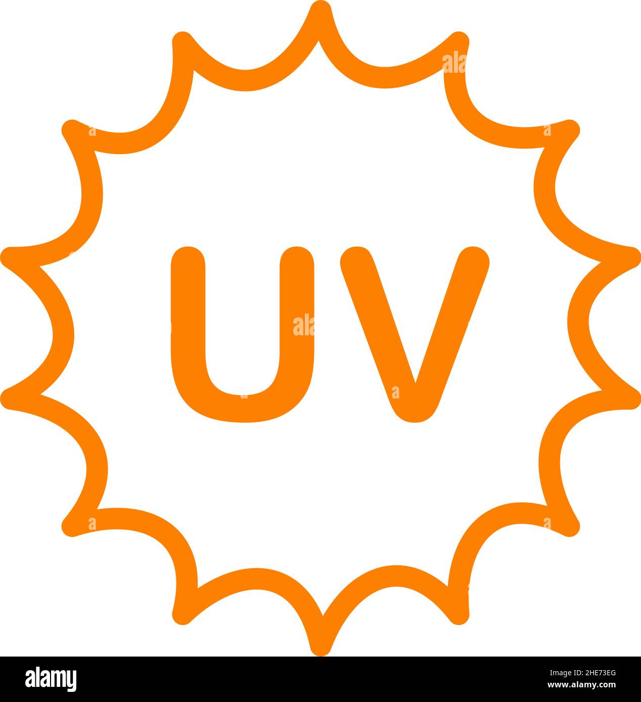 Ultra Violet or UV protection vector logo symbol design Stock Vector ...