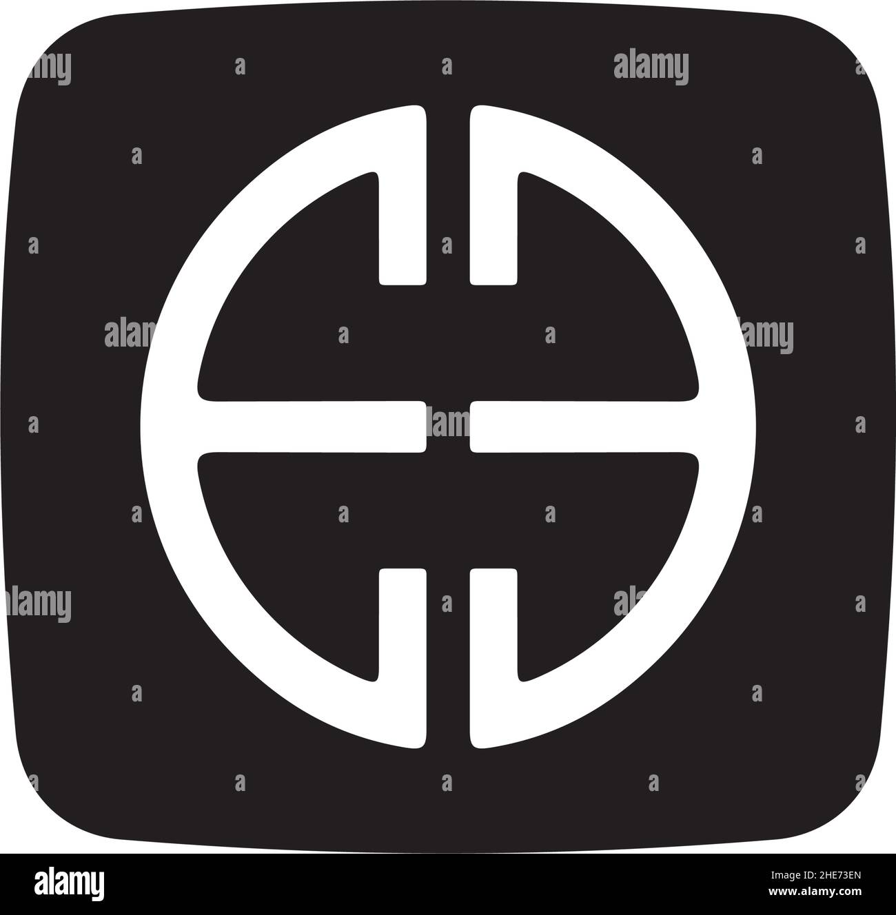 E Letter initial app vector logo design Stock Vector Image & Art - Alamy