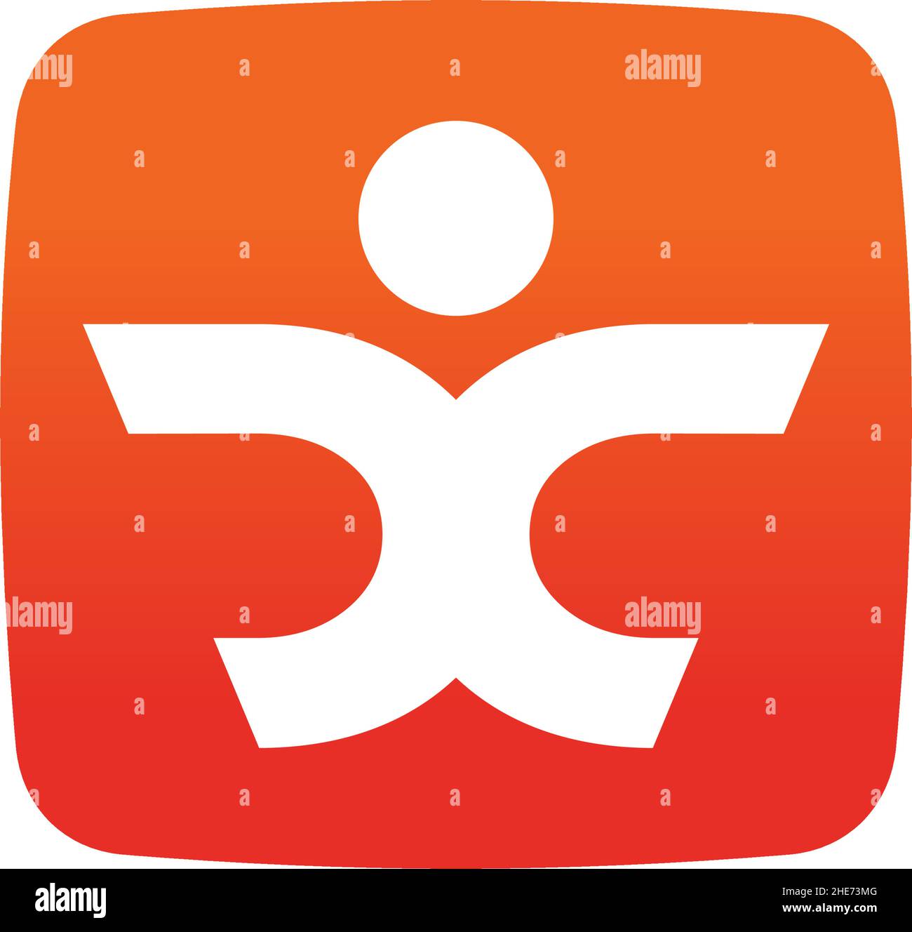 personality identifier app logo with human, people or person vector icon symbol design Stock ...