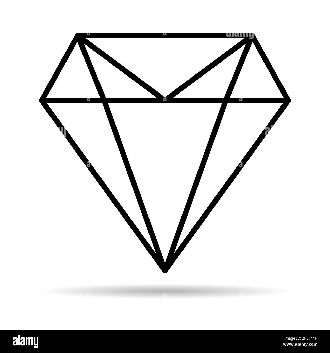 Diamond flat icon vector. Web symbol. Perfect pictogram illustration on ...