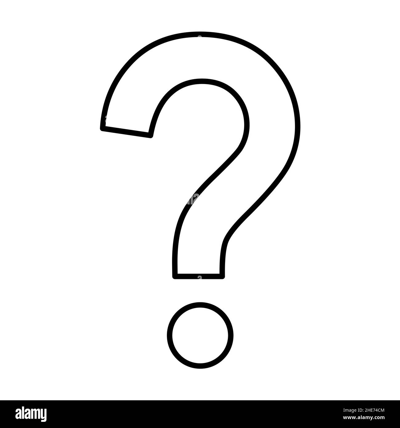 Question icon mark, help or ask bubble graphic symbol, web faq vector ...