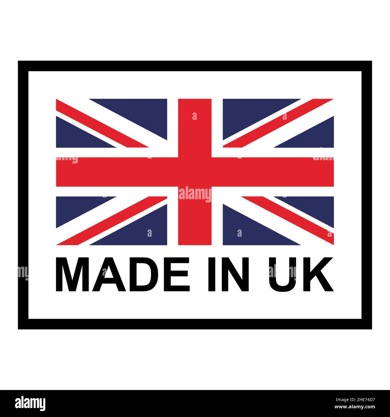 Made in UK seal, product tag label sign, sticker quality stamp vector ...
