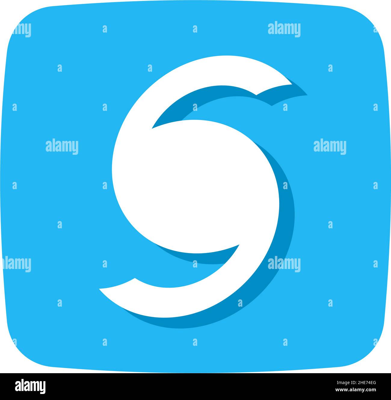 S letter application technology vector logo design Stock Vector Image ...