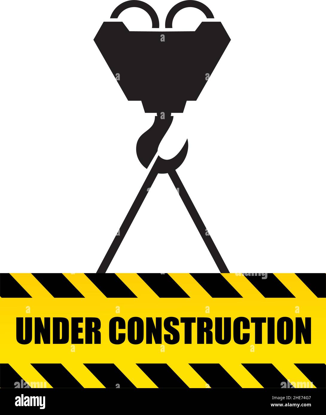 Under construction vector label illustration design Stock Vector Image ...