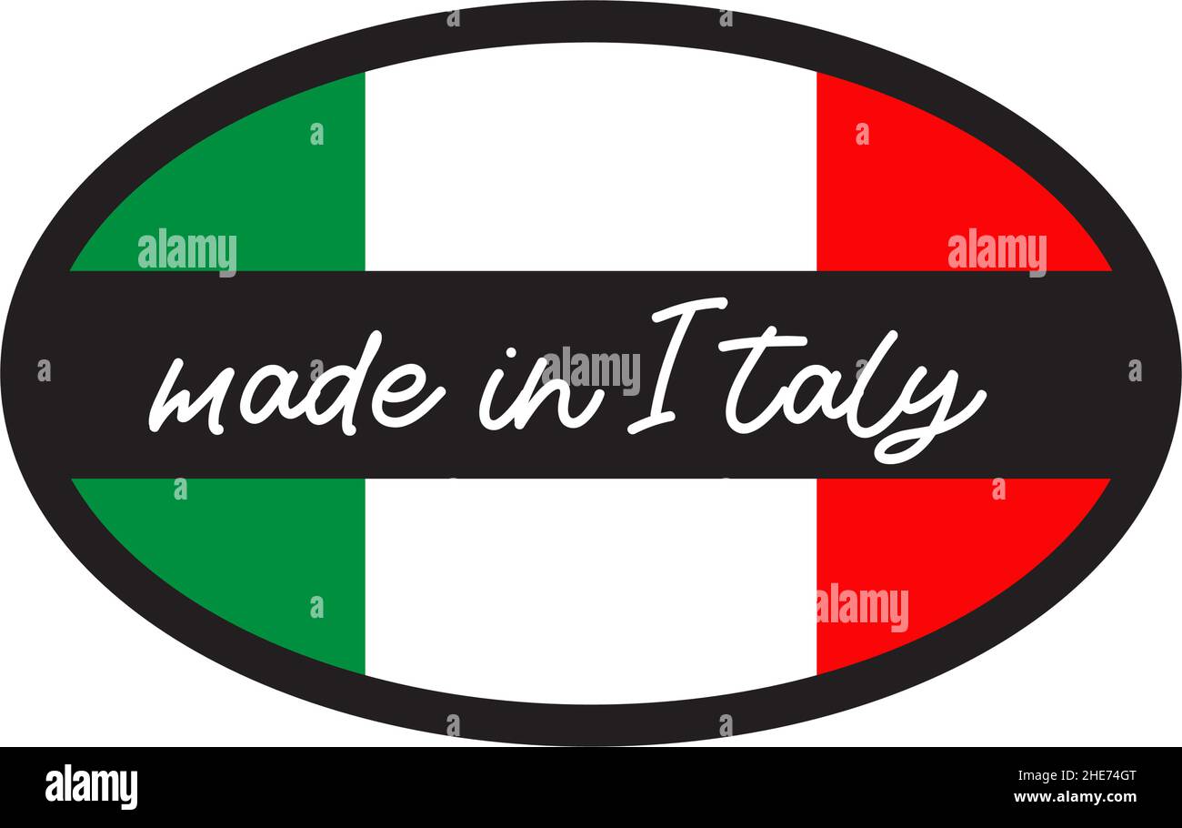 Made in Italy emblem label product vector logo symbol design Stock ...