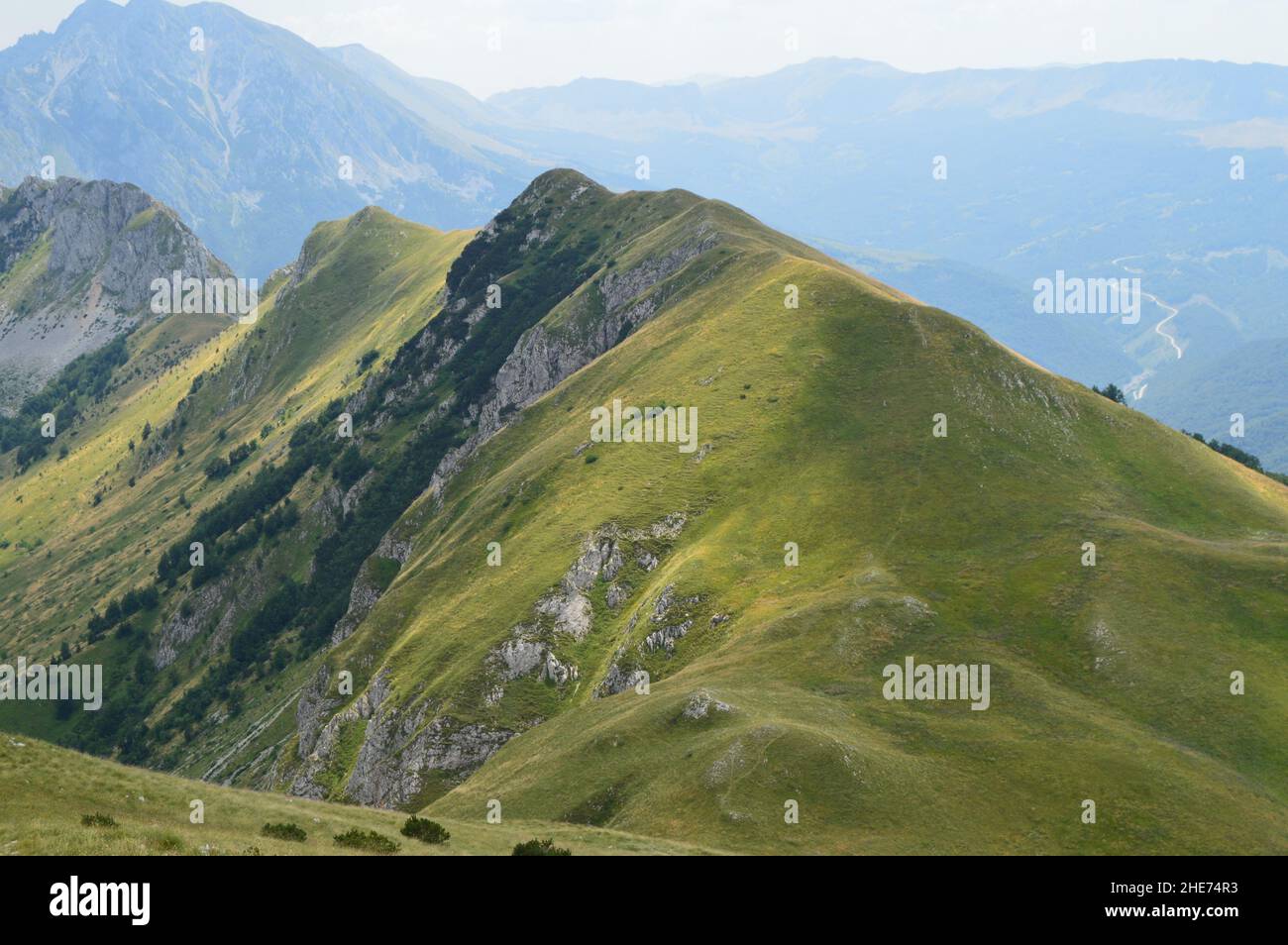 Hiking on Zelengora mountain, Ugljesin vrh, Bosnia Stock Photo - Alamy