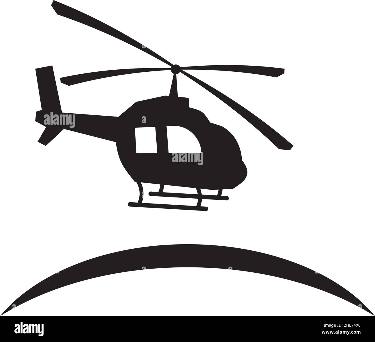 Helicopter flight school academy vector logo design Stock Vector Image ...