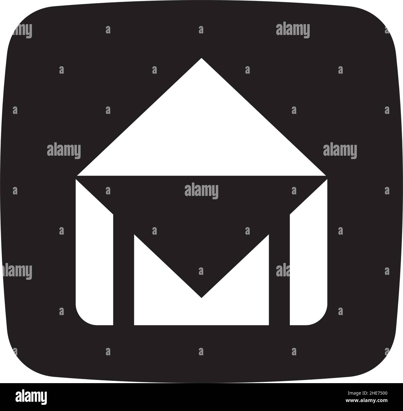 Message sender app icon vector logo design Stock Vector Image & Art - Alamy