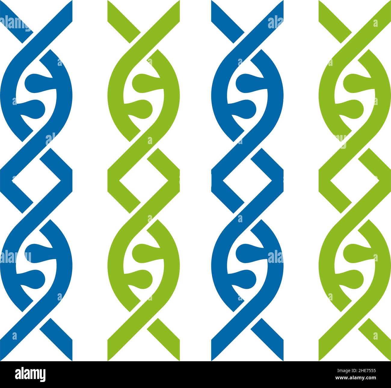 DNA Chromosome science genetic vector logo design Stock Vector Image ...