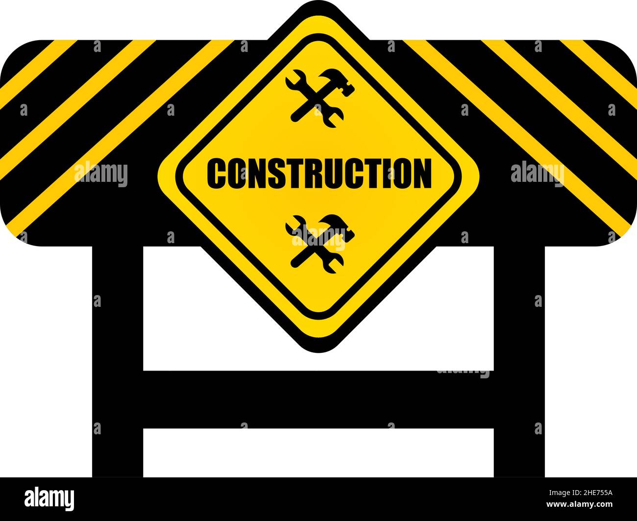 Under construction vector label illustration design Stock Vector Image ...