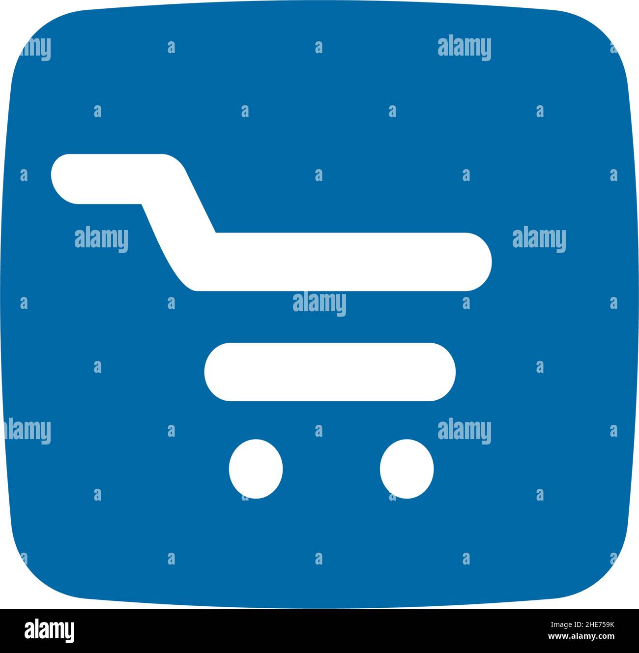 Online shopping app logo with shopping cart icon vector design Stock ...