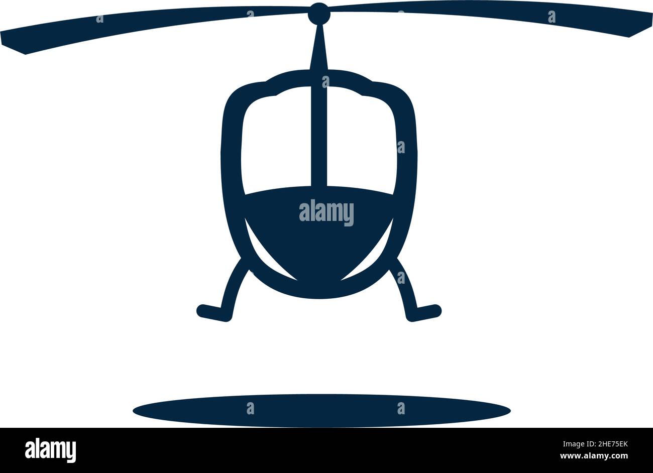 Helicopter flight school academy vector logo design Stock Vector Image ...