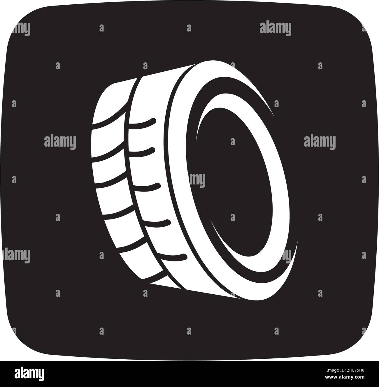Online car service app vector logo design with tyre symbol Stock Vector ...