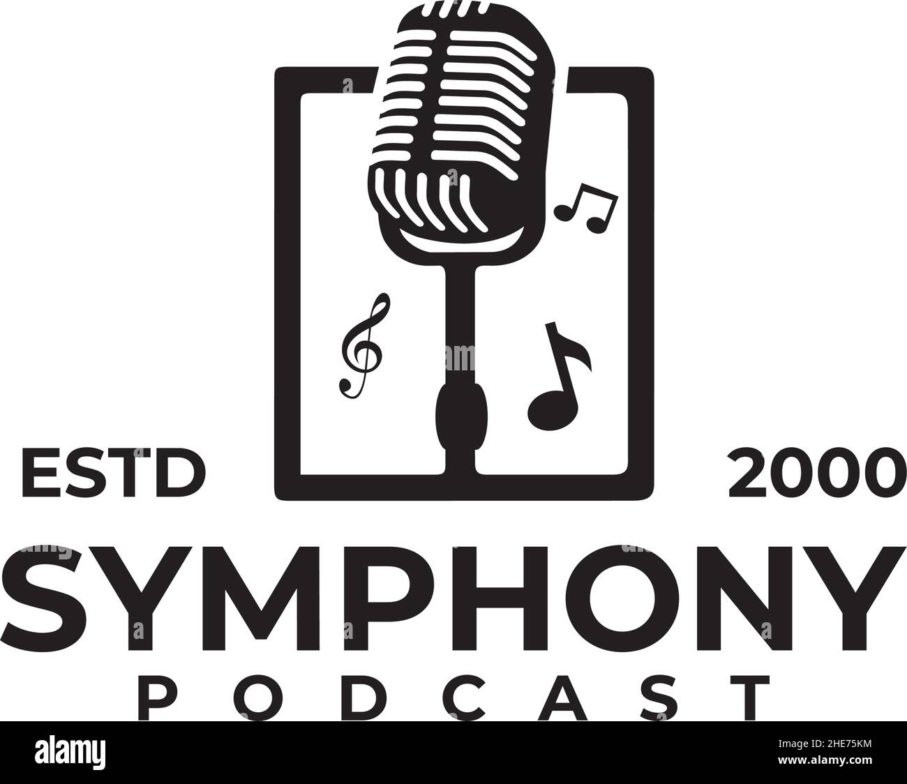 Melody podcast Stock Vector Images - Alamy