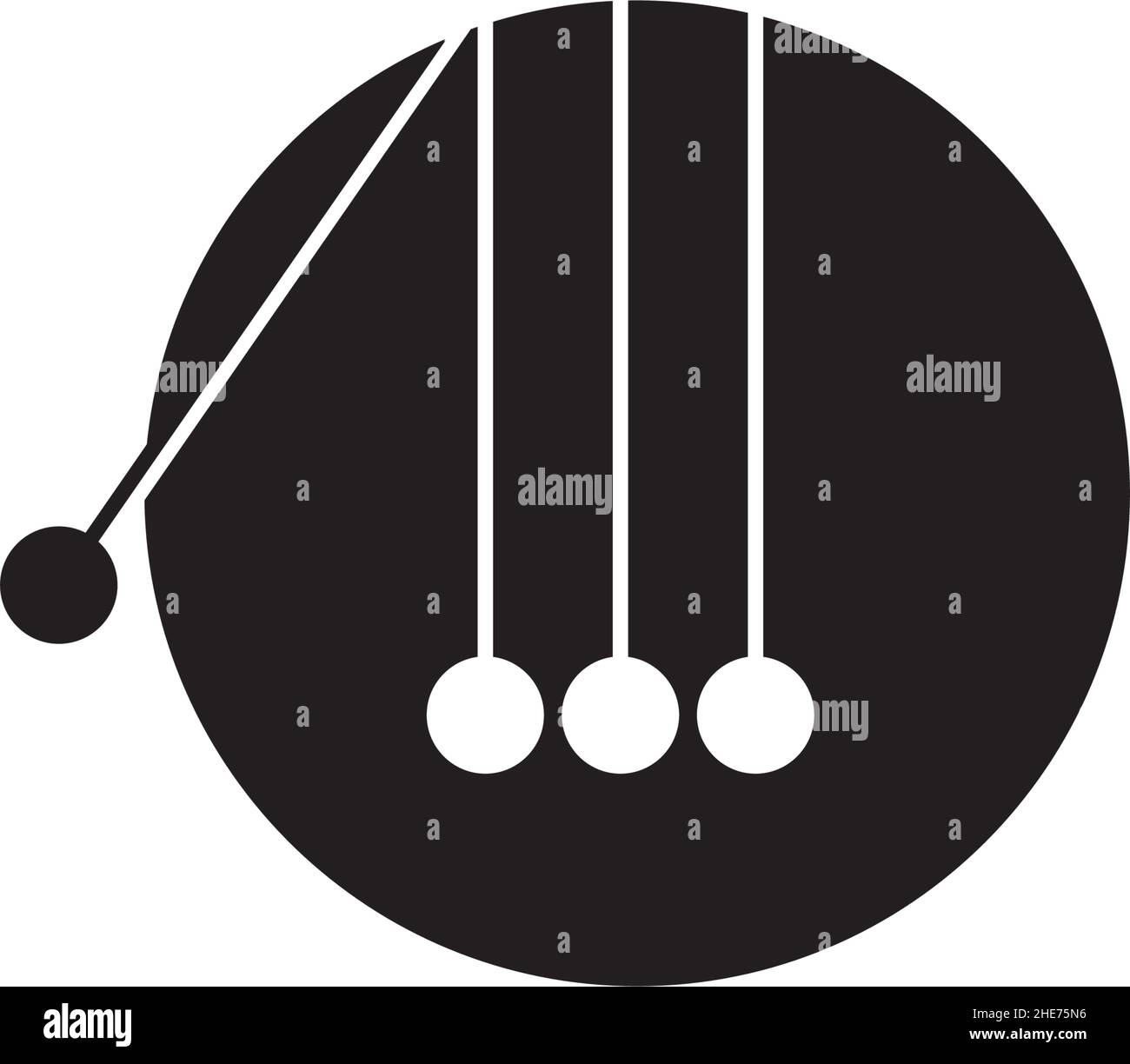 Black simple pendulum business company vector logo design Stock Vector ...
