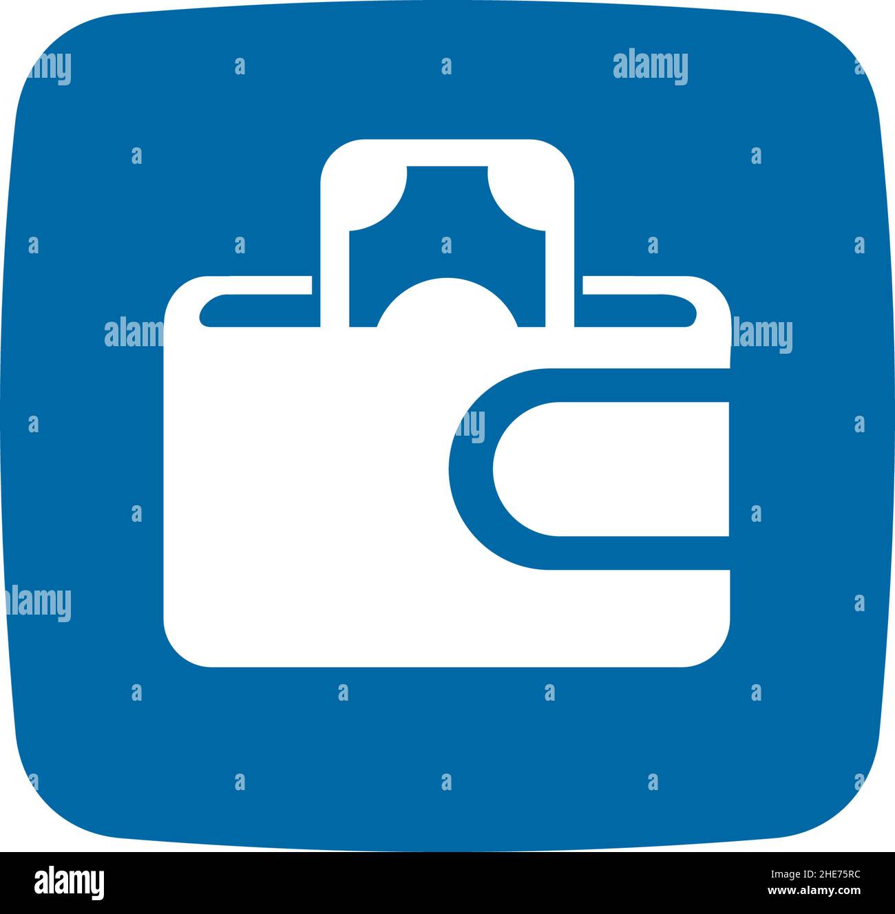 Virtual wallet money saving app vector logo design Stock Vector Image ...