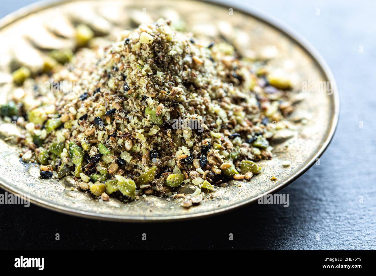 Dukkah, the Egyptian spice blend made with Toasted nuts and spices ...