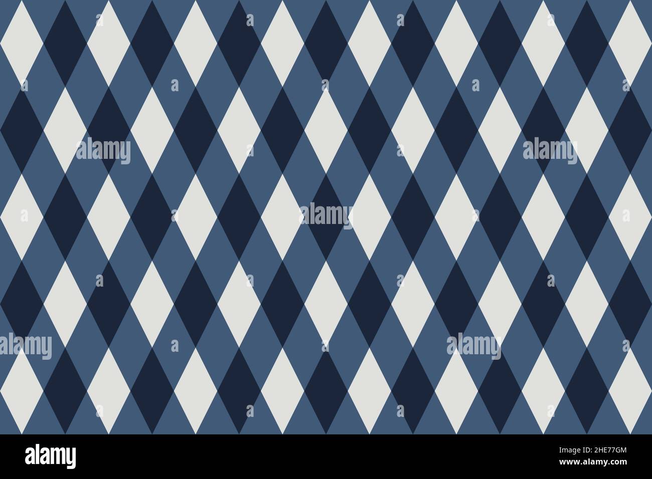 An abstract blue and white argyle pattern background Stock Photo - Alamy