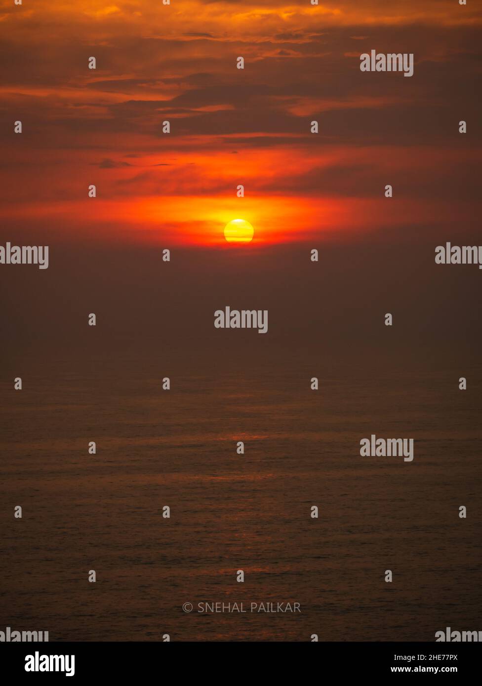 Beautiful sunset or sunrise with colorful sky at devghali or Kasheli ...